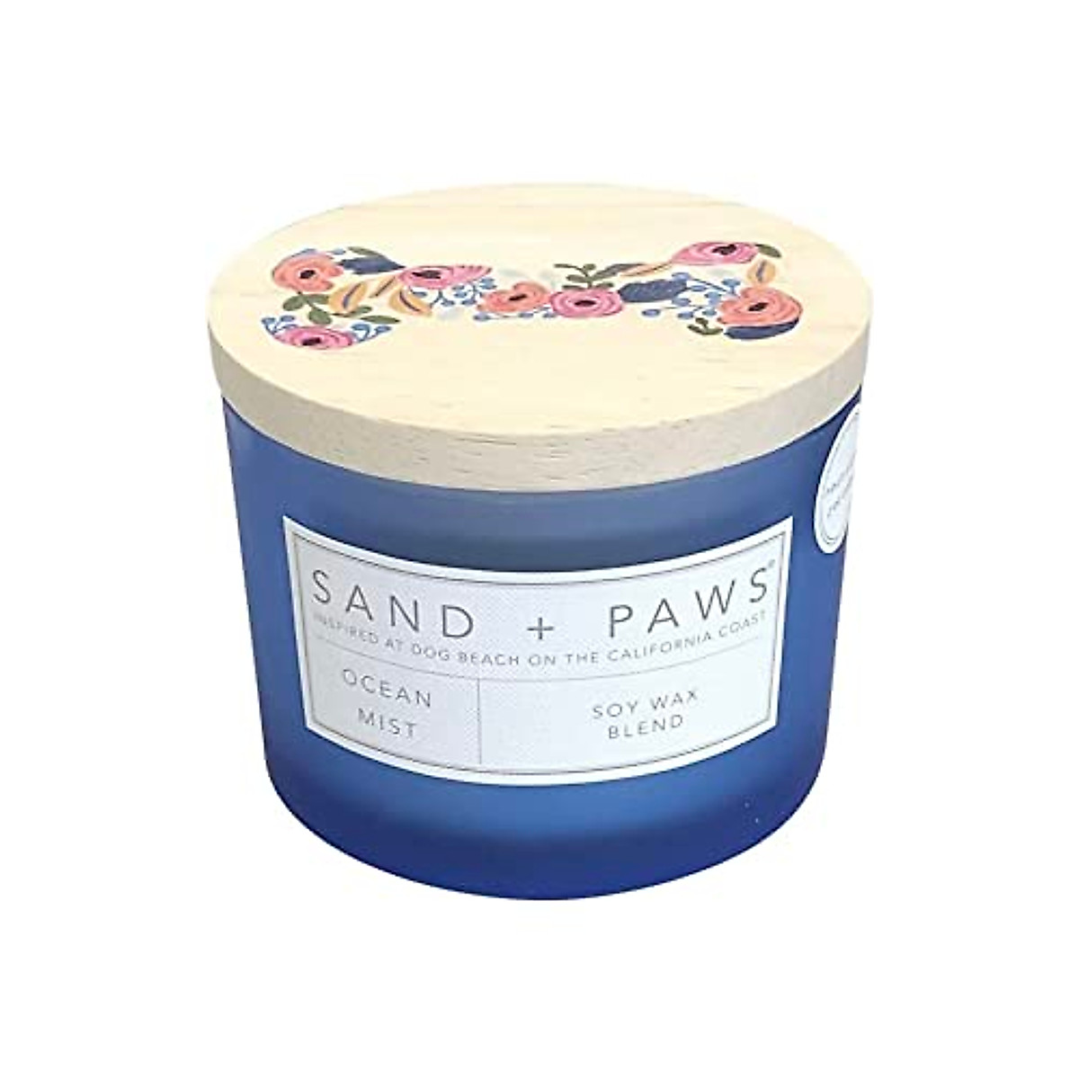 Sand + Paws Ocean Mist Scented Candle, Neutralizes Pet Odors, 2 Wick, 12 Oz