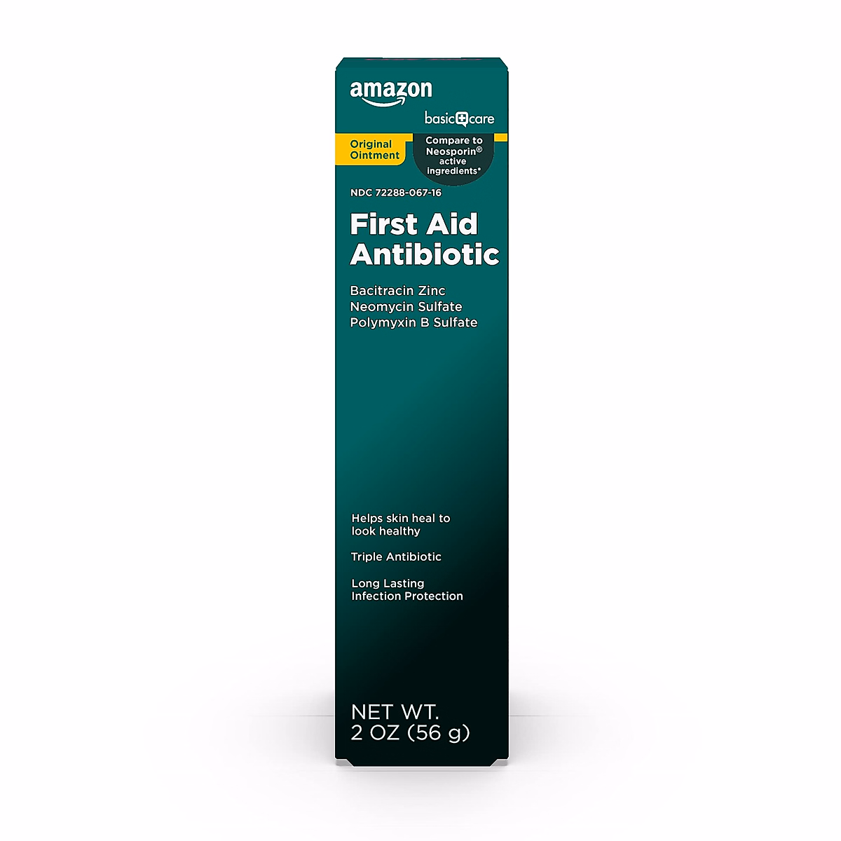 Amazon Basic Care First Aid Antibiotic Ointment, 2 Ounce (Pack of 1)