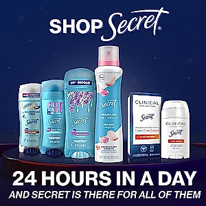 Secret Outlast Antiperspirant Deodorant for Women, Sweat & Odor Protection, PH Balancing Minerals, Clear Gel, Unscented, 2.6 oz