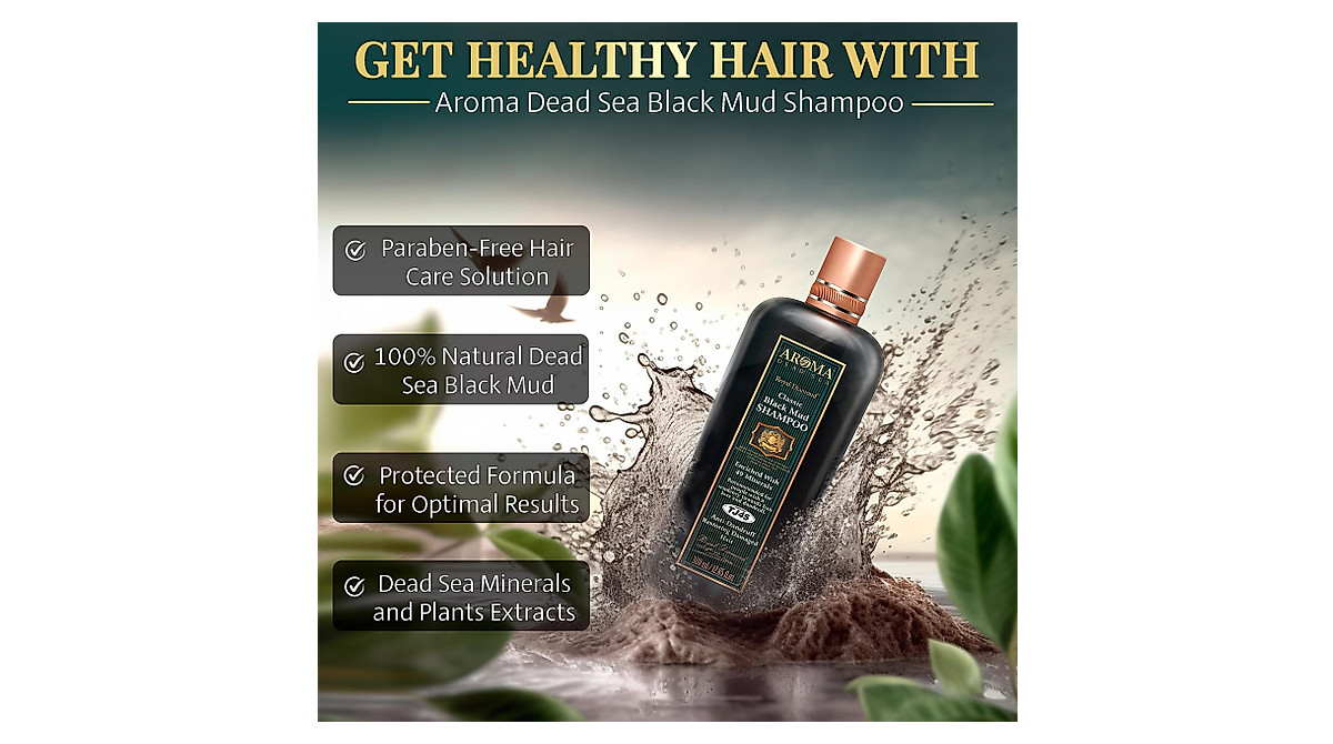 Revitalize Hair with Aroma Dead Sea Mud Shampoo