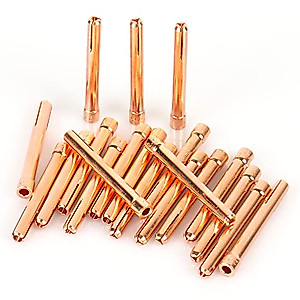 Alffun 68pcs TIG Torch Consumables Accessories KIT for TIG Welding Torch PTA DB SR WP 17 18 26 Back Cap/Collet Body/Alumina Nozzle