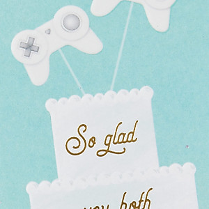 Hallmark Wedding Card, Bridal Shower Card, Engagement Card (Video Game Wedding Cake)