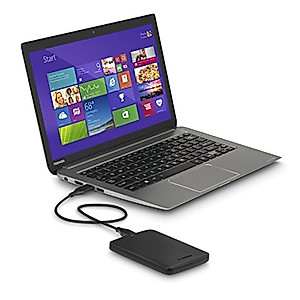 Toshiba Canvio Basics 1TB Portable Hard Drive - Black (HDTB310XK3AA)