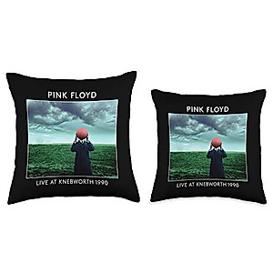 Pink Floyd Live at Knebworth 1990 Throw Pillow, 18x18, Multicolor