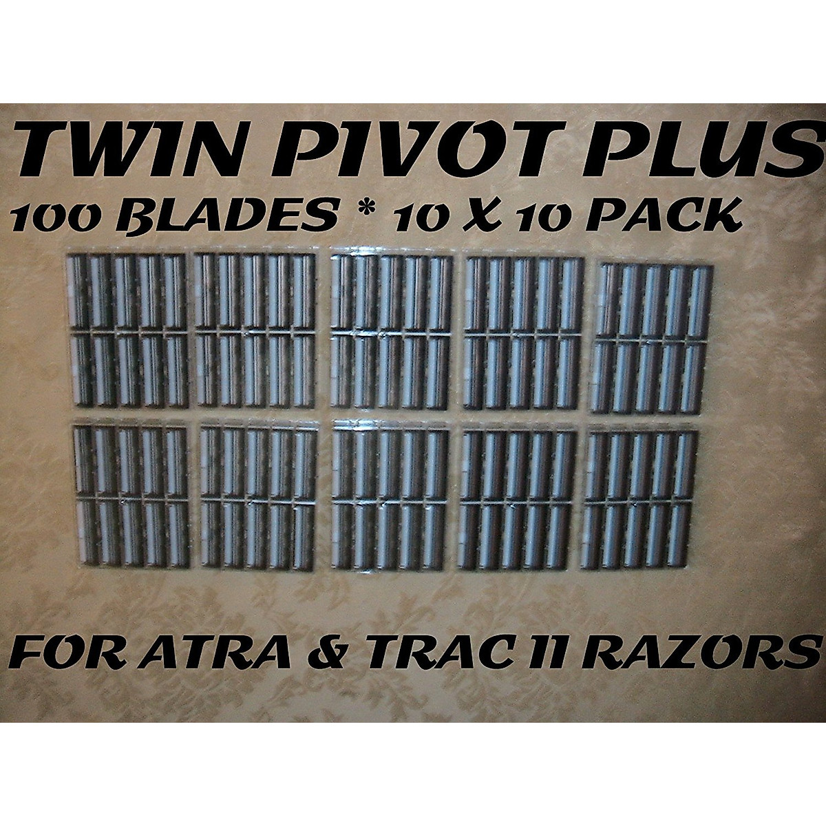 Personna Twin Pivot Plus - 100 Blades (10 x 10 Bulk Pack)