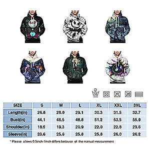 Unisex Christmas Hoodie Novelty Sweatshirt for Men and Women Jack Skellington - 01 Small