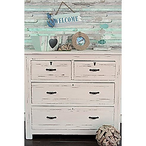 d-c-fix 346-0644-2PKA Decorative Self-Adhesive Film, Beach Wood 17" x 78" Roll, 2-Pack with Applicator