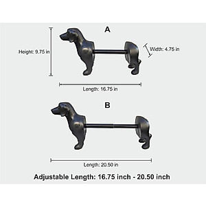 Weiner Dachshund Dog Paper Towel Holder Black Elegant Kitchen Decor | Best Gifts Idea - Dachstastic