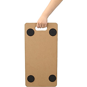 Furniture Moving Dolly, Heavy Duty Wood Rolling Mover with Wheels for Piano Couch Fridge Heavy Items, Securely Holds 500 Lbs (2pcs 22.8" x11.2" Platform)