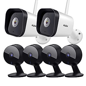 Laview Security Camera Outdoor 1080P HD,WiFi Cameras Waterproof,Home Security Cameras with AI Human Detection,Two-Way Audio,Night Vision,Compatible with Alexa,SD Slot&USA Cloud Storage(2 Pack)