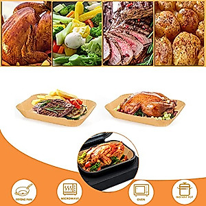 KBGRAX Air Fryer Liners for Ninja Smart XL Air Fryer,100PCS Disposable Parchment Paper Liners for Ninja FG551,IG601,IG651