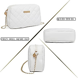 EIMAQ Shoulder Bags Messenger Tote Bag leather Handbag Crossbody Bags Crossover For Women Purses with Strap Stylish Clutch Purse for Women (white)