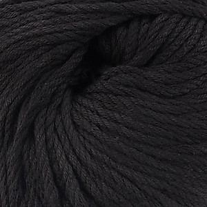 JubileeYarn Bamboo Cotton Chunky Yarn - 100g/Ball - Midnight Black - 2 Balls