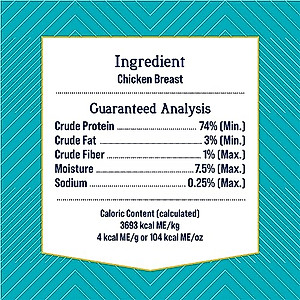Stewart Freeze Dried Dog Treats, Chicken Breast, 11.5 oz, Grain Free & Gluten Free, Resealable Tub, Single Ingredient, training treat in Beef Liver, Salmon, Chicken Liver & Chicken Breast 4, 14, 21 oz