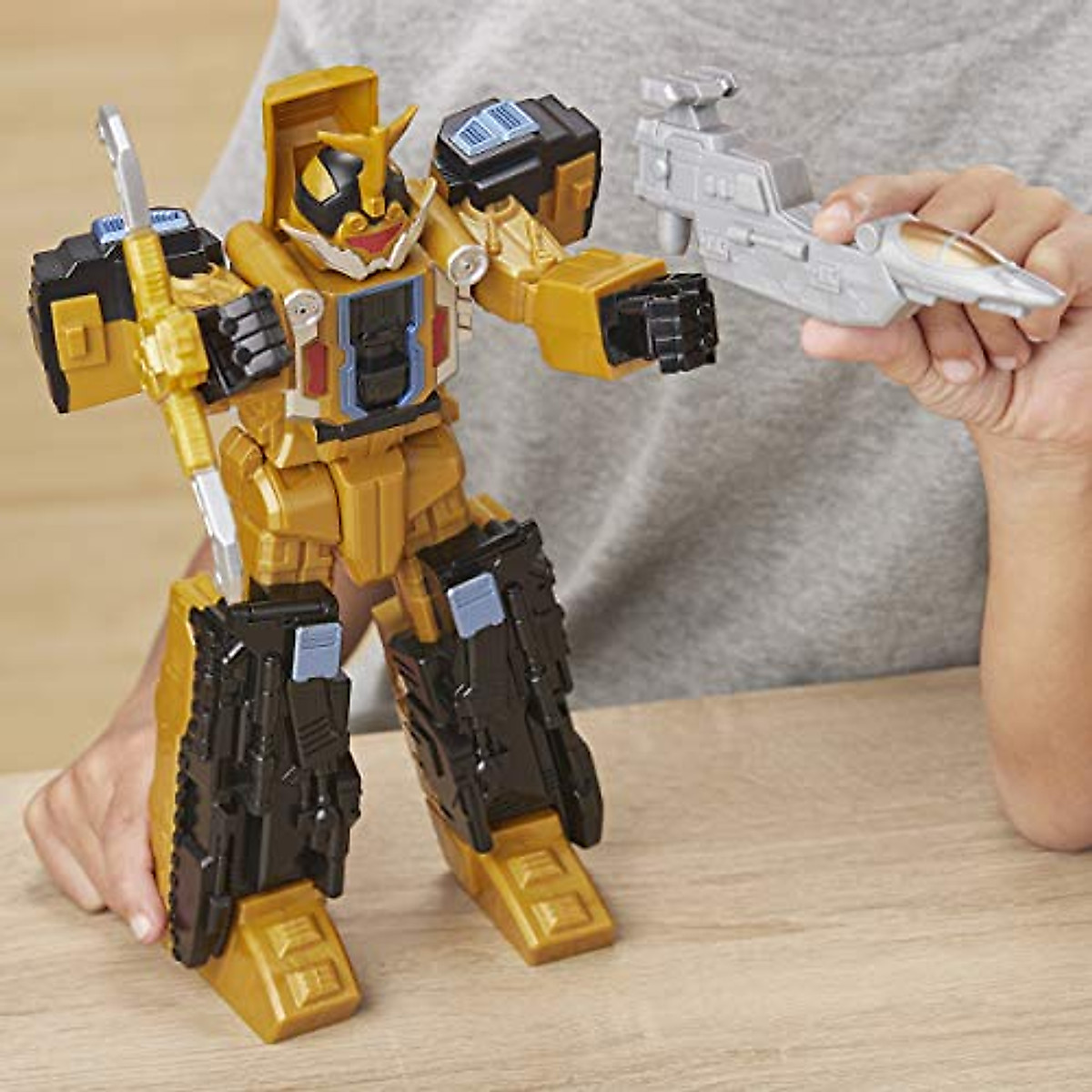 Power Rangers Beast Morphers Beast Wrecker Zord 10-Inch Action Figure Toy Inspired by Gold Ranger’s Zord in TV Show