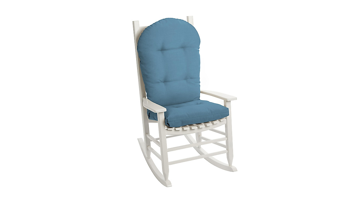Arden Selections Plush Rocking Chair Cushion - French Blue