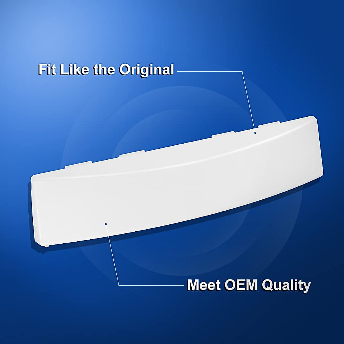 Dryer Door Handle for GE WE01X30378 PS1177202 WE1M1068 WE01X25878 White Color,Replacement Parts,Dryer Parts