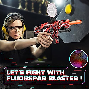 Electric Gel Ball Toy,Outdoor Games Toys for Activities Team Game, Ages 14+, Red