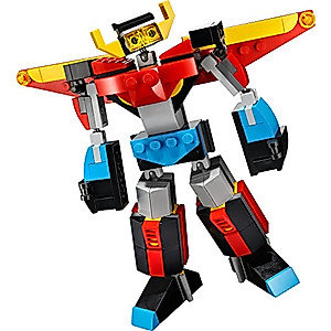 LEGO Creator 3in1 Super Robot 31124 Building Kit, Kids Can Build a Toy Robot, Toy Dragon, and Model Jet Plane, Creative Gift for Kids, Boys, Girls Age 7+ Years Old