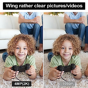 WiFi Camera Indoor Security Camera 2K 5GHz & 2.4GHz 360°Wireless WiFi Cameras for Baby/Elder/Dog/Pet Motion Detection, Audible Alarm, Easy Installation, Compatible with Alexa (1Pcs)