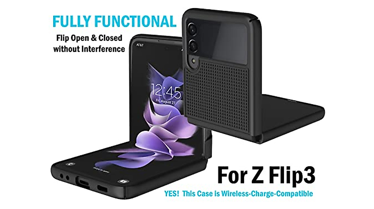 Galaxy Z Flip 3 Case with Clip - Slim & Secure