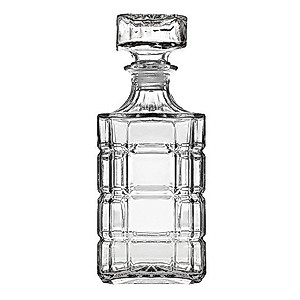 Lefonte Whiskey Decanter, Whiskey Decanter for Scotch Liquor Bourbon or Wine - 750ml
