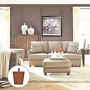 BUYGOO 3inch Wood Furniture Legs Sofa Legs Set of 4 Square Couch Legs Mid-Century Modern Replacement Legs for Armchair Recliner Coffee Table Dresser
