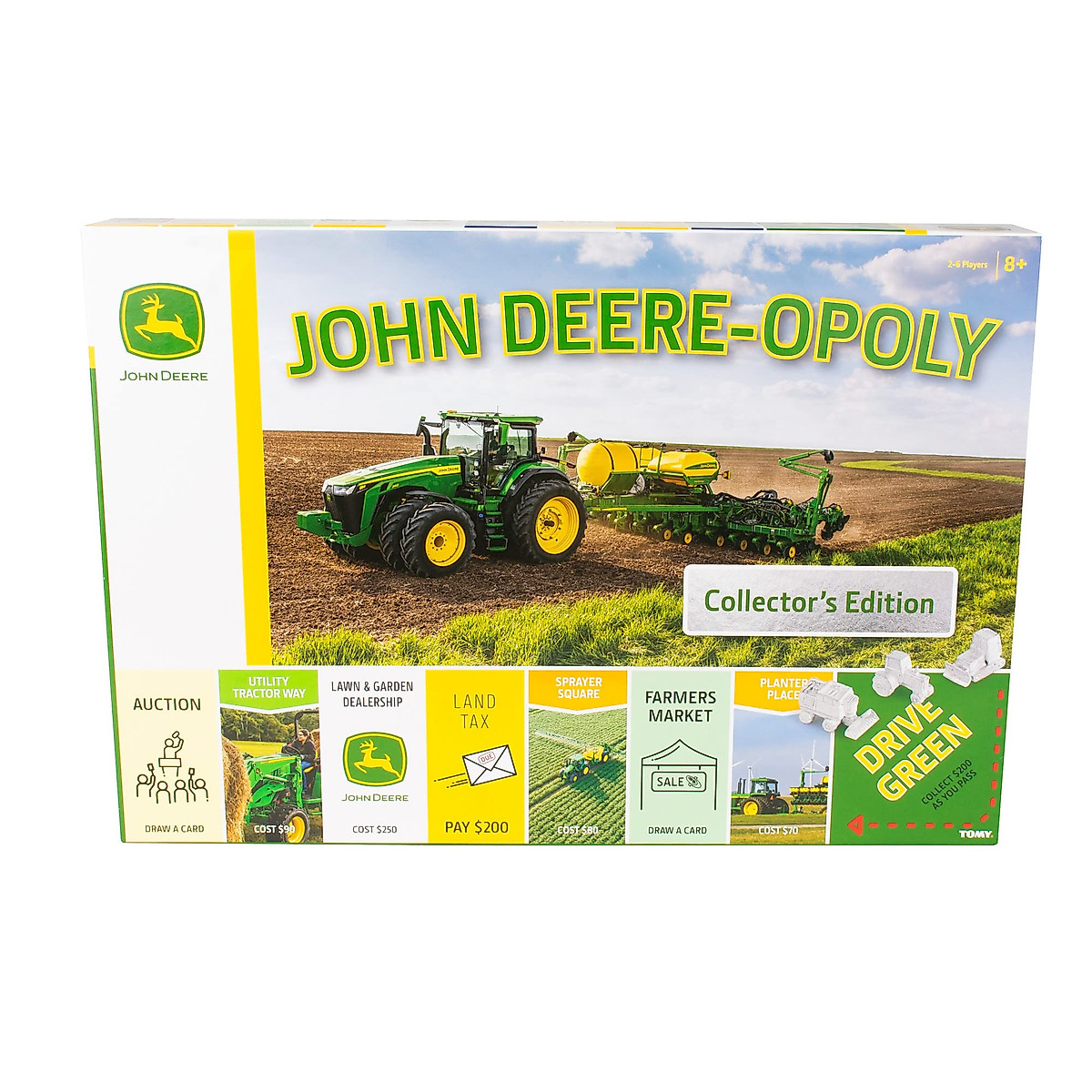 John Deere-opoly Kids Board Game - Cooperative Farming Games for Kids - Classic Board Games for Family Game Night - Tractor Themed Board Game - Farm Games Ages 8 Years and Up