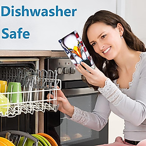 QSLST Eagle Tumbler 20oz Stainless Steel Insulated Coffee Travel Mug - Eagles Cup Coffee Tumbler for Men - 4th of July American Flag Tumbler - Independence Day Cup