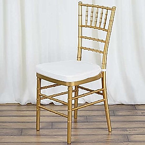 Tableclothsfactory 50PCS Ivory Chiavari Chair Cushion for Wood Resin Chiavari Chairs Party Event Decoration - 2" Thick