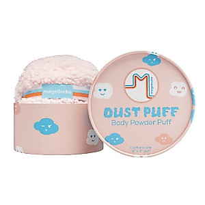 Megababe Body Powder Applicator - Dust Puff | Oversize (6” x 3”) Powder Puff | Powder Sold Separately