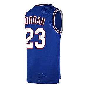 OTHERCRAZY Youth Basketball Jersey #23 Space Movie Jersey for Kids Shirts (Blue, X-Large)