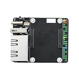 Mini Dual Gigabit Ethernet Base Board for Raspberry Pi Compute Module 4 CM4, Onboard ETH/Micro SD/USB Interfaces, Suitable for Evaluating The Raspberry Pi CM4 or Being Integrated into End Products