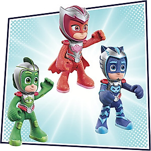 PJ Masks Flight Time Mission Action Figure Set, Preschool Toy for Kids Ages 3 and Up, Includes 4 Action Figures and 1 Accessory