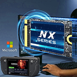 KingSpec 512GB 2230 SSD NVMe Gen3x4, M.2 PCIe 3.0 SSD with 3D NAND Flash, Internal Solid State Hard Drive for Steam Deck & Surface Pro (Read Speed up to 3500MB/s)