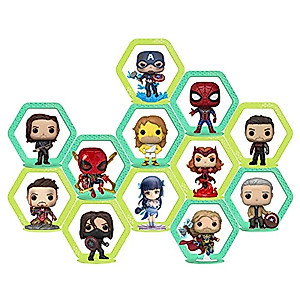 LRANFOW 12 Sets Display Shelves for Funko Pop Display or Other Pop Figures, Wall Mounted Glow at Night