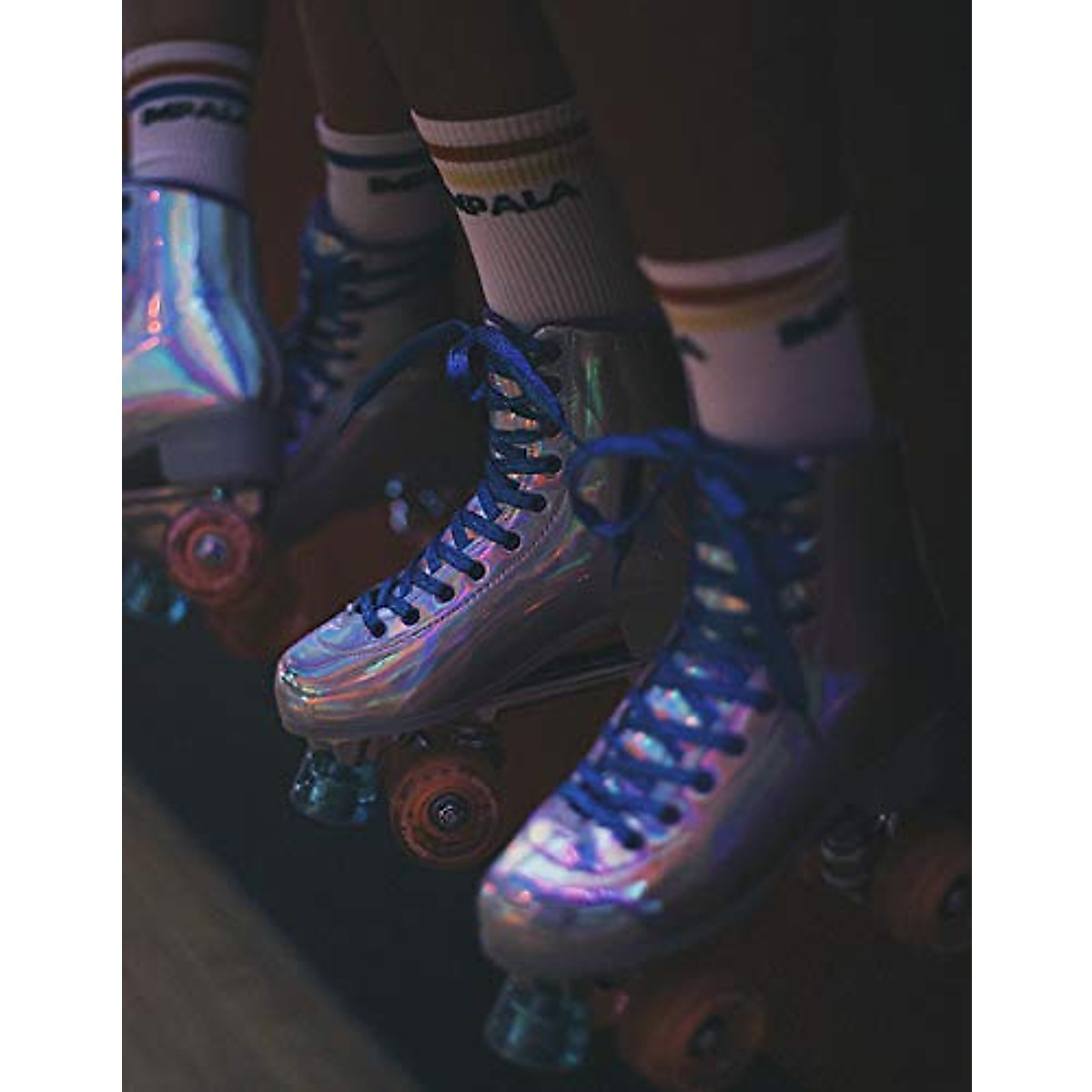 Impala Rollerskates Girl's Impala Quad Skate (Big Kid/Adult) Holographic 10 (US Men's 8, Women's 10) M