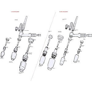 WeldingCity Miller Type Power Cable Adapter 195377 for Miller TIG Welding Welder Water-Cooled Torch 18 and 20