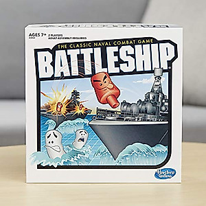 BATTLESHIP Hasbro Gaming: Battleship Classic Board Game Strategy Game Ages 7 and Up For 2 Players