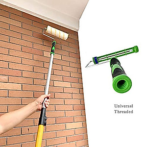 Magimate Paint Roller Frame for General Core Roller Covers, 9-inch Non-Slip Roller Frame, Soft Grip Threaded Roller Handle