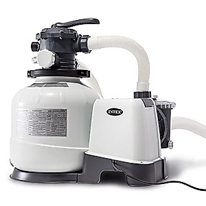 INTEX 32' x 16' x 52" Ultra XTR Frame Above-Ground Rectangular Outdoor Swimming Pool Set with Krystal Clear Saltwater System, Ladder, and Cover