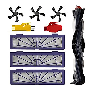 Roller 5-Armed Side Brush， Hepa Filter， .Compatible for Neato. D Series D70 D75 D80 D85 Connection D3 D5 D7 Vacuum Cleaner Parts (Color : Set 2)