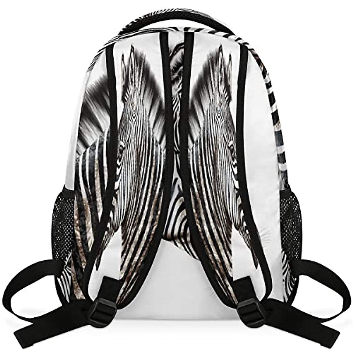 OMFUNS Animal Zebra Custom Backpack for Kids Boys Girls Cool Print Personalized School Bookbag for College Elementary Middle School Bag Casual Daypack Laptop Bag for Women Men