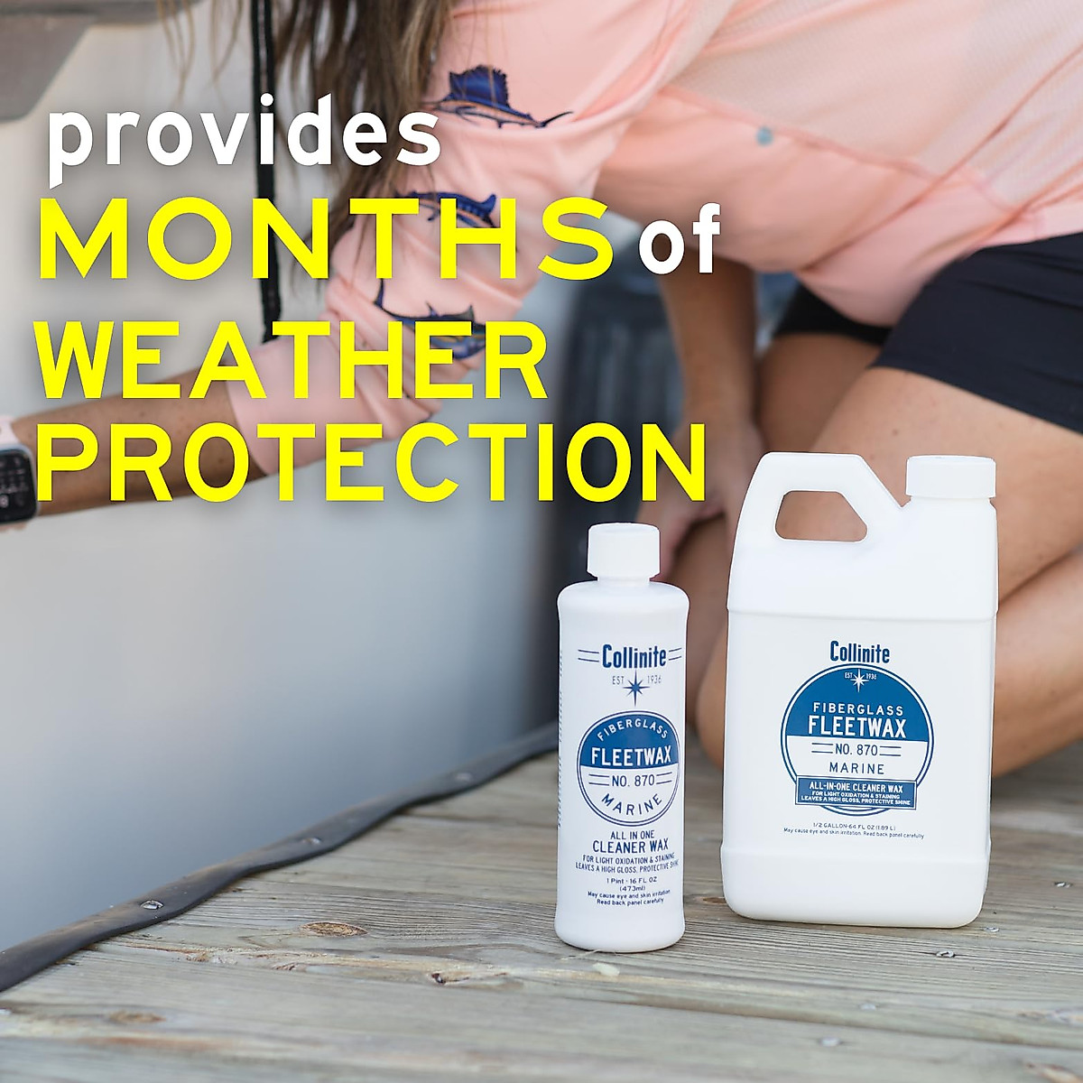 Collinite No. 870 Fleetwax Cleaner-Wax, 16 Fl Oz - 1 Pack