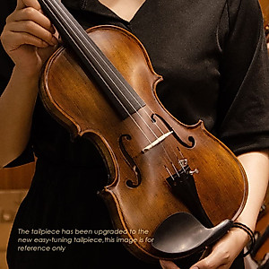 CHRISTINA Muse Full Size Violin Spruce Wood Fiddle Kit with Case,Bow, Additional String 4/4 Violin for Beginners Kid Adults