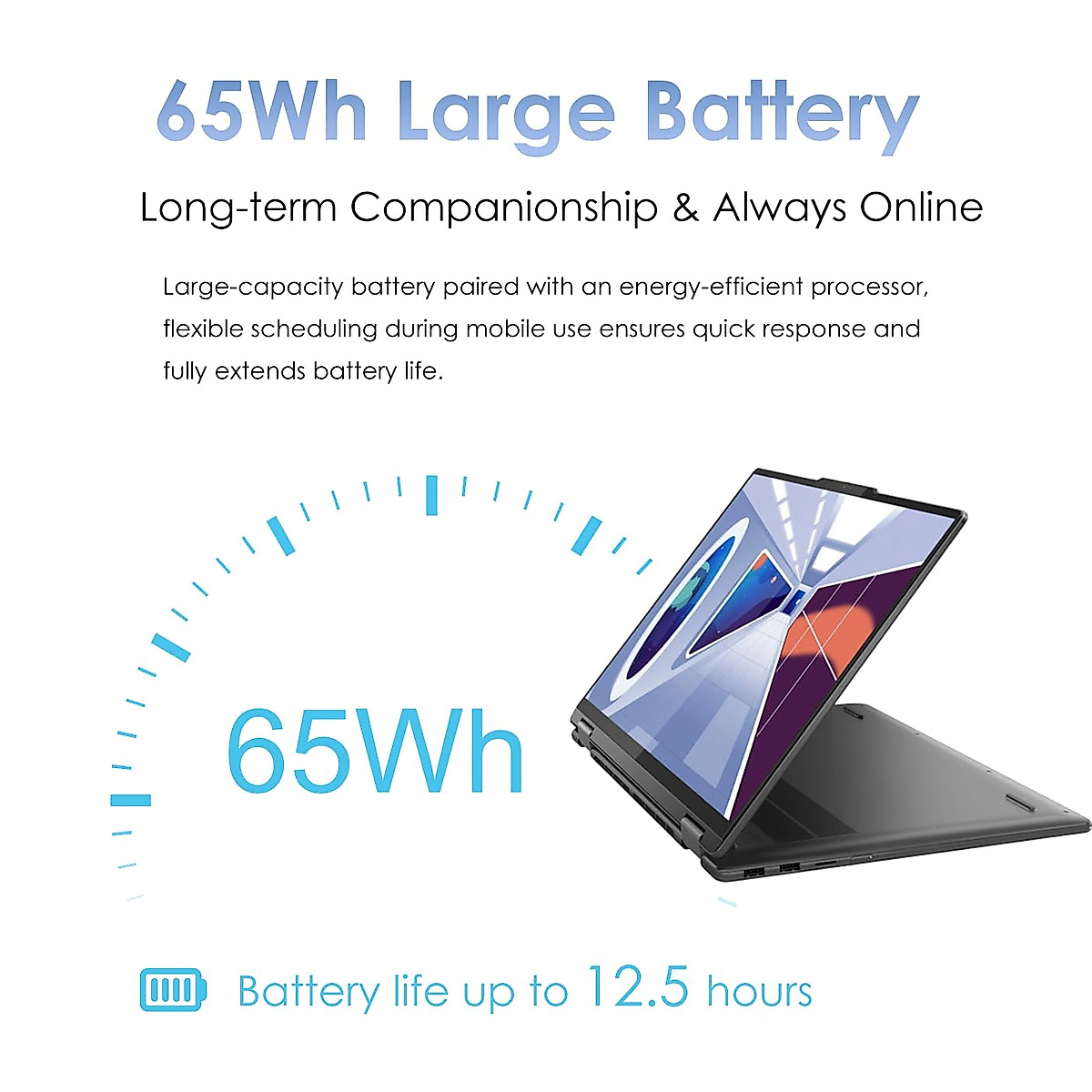 Lenovo Yoga 7i 2-in-1 16" WUXGA 16:10 Touchscreen Laptop, Intel Core i7-1355U, Fingerprint Reader, Backlit KB, 2 x Thunderbolt, Win 11, Storm Grey W/Stylus Pen (16GB RAM | 512GB SSD)