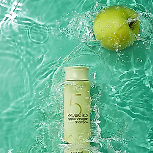 Masil Probiotics Apple Cider Vinegar Shampoo - 5.1floz, Reduces Itchy Scalp, Dandruff and Frizz, Sulfate-Free, Restores Shine with Vitamin E and Optimal pH