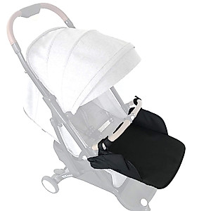 ACJLHY Baby Stroller Footrest,Adjustable Leg Rest Extension Foot Rest, Universal 3 in 1 Annex Mat Footmuff Cover Bunting Bag Waterproof Windproof Cold-Proof Detachable 13.78x11.81 Inch (Pack of 1)