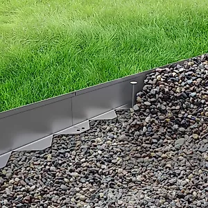 Vodaland - 2 inch Stainless Steel Garden Edging Complete Set with Included Installation Nails. (3)