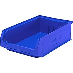 Quantum Storage K-QMS531BL-3 3-Pack Magnum Heavy Duty Plastic Storage Bin, 19-3/4" x 12-3/8" x 5-7/8", Blue